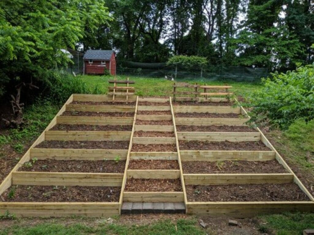 How to Build a Tiered Garden on a Slope